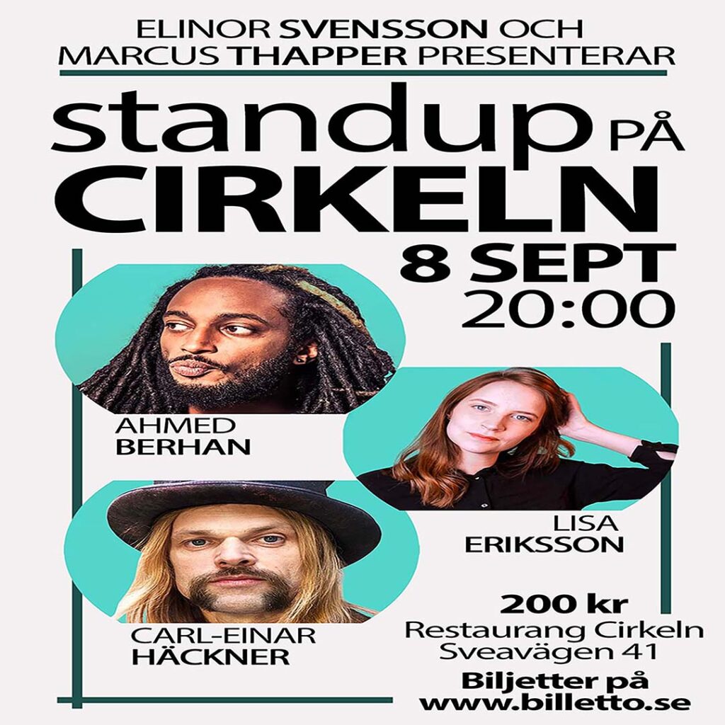 Premiär för höstens Stand-up! - Cirkeln Stockholm